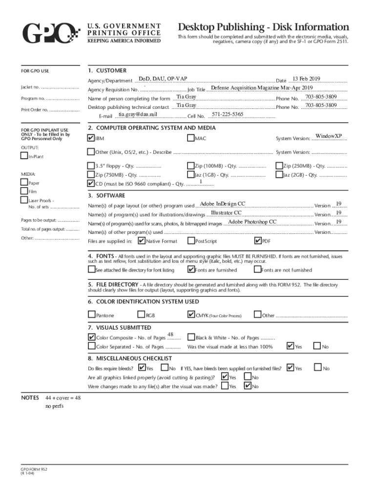 Fillable Online negatives, camera copy (if any) and the SF-1 or GPO Form 2511 Fax Email Print ...