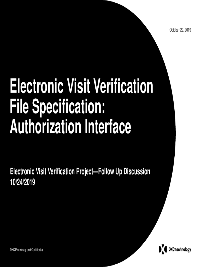 Fillable Online EVV Authorization Interface Presentation Wisconsin ...