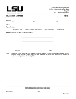 Fillable Online LSU ID Fax Email Print - pdfFiller