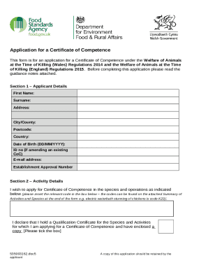 4+ Printable Certificate of Competency TemplateCertificate ... Doc ...