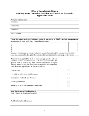 Application - GOV UK Doc Template | pdfFiller