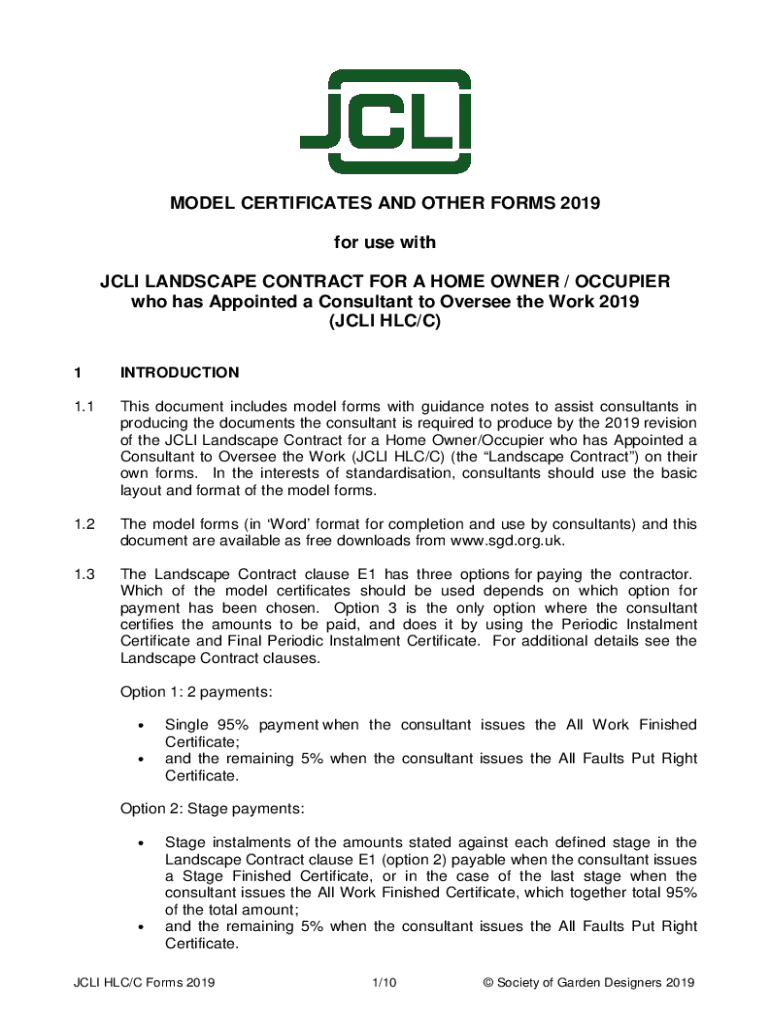 Fillable Online JCLI HLC-C forms 2019 Fax Email Print - pdfFiller