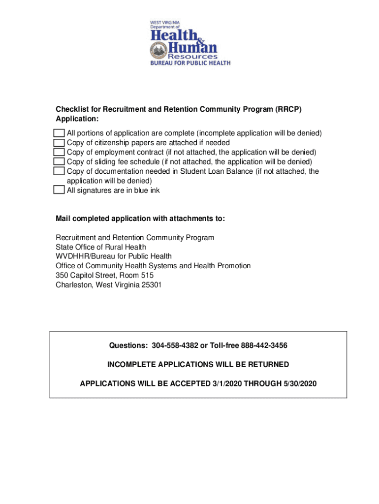 Fillable Online dhhr wv Checklist for Recruitment and Retention ...