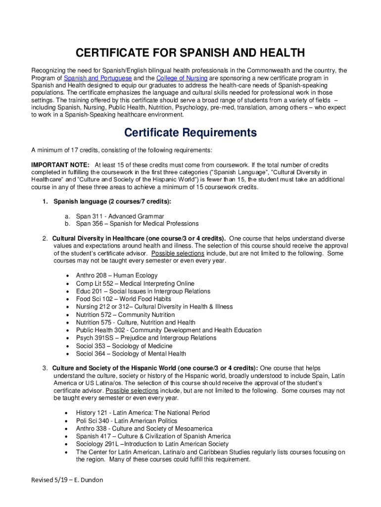 Fillable Online Recognizing the need for Spanish/English bilingual ...