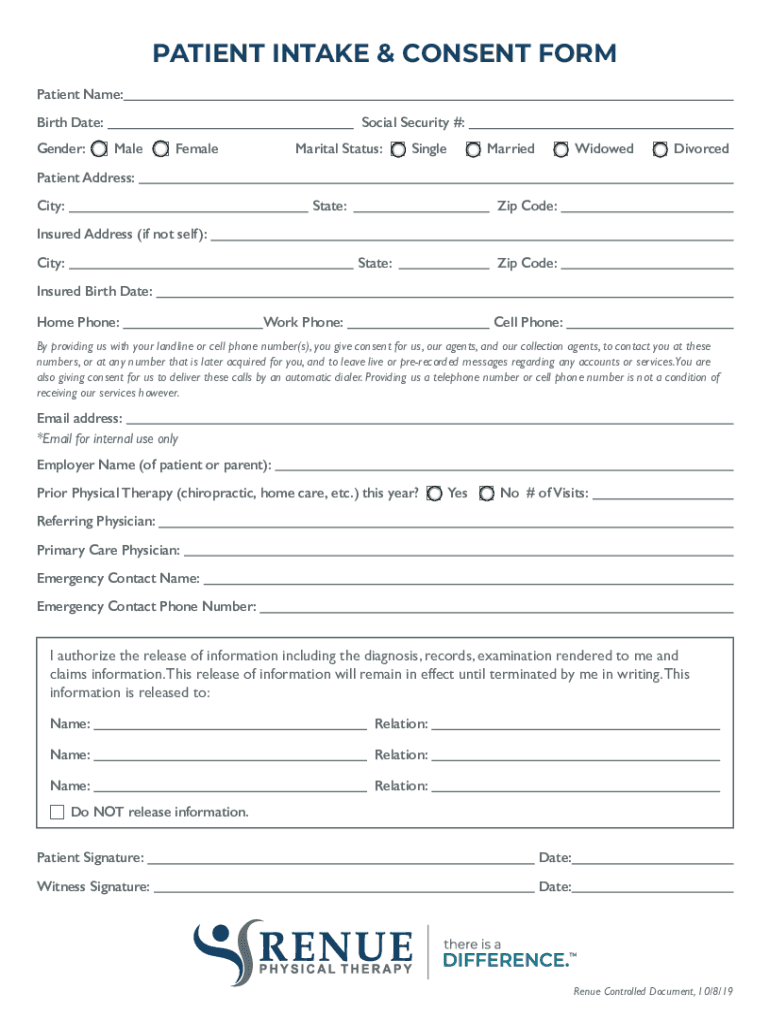 Fillable Online Patient Interview Form - PDF Free Download Fax Email ...