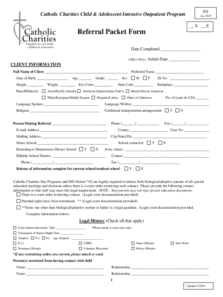 Fillable Online S E Referral Packet Form - irp-cdn.multiscreensite.com ...