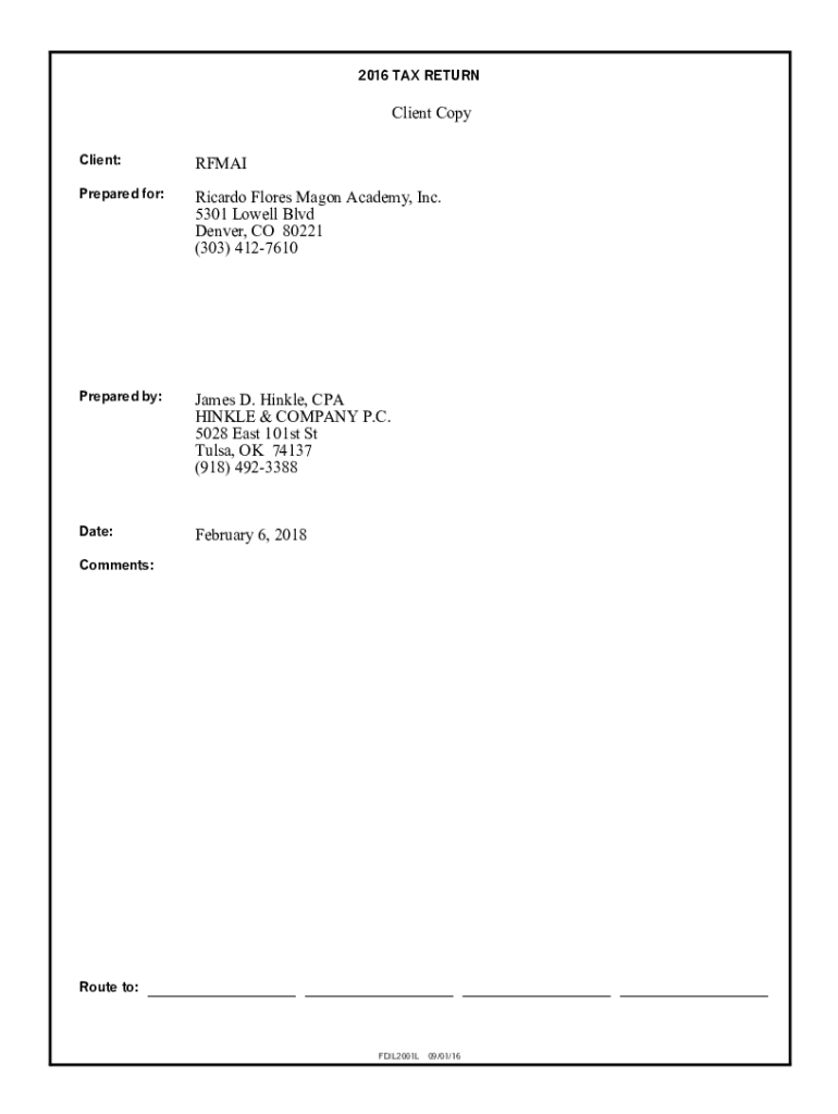 Fillable Online Final Client Copy Return for RFMAI Fax Email Print - pdfFiller