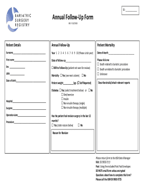 Fillable Online Annual Follow-Up Form - monash.edu Fax Email Print ...
