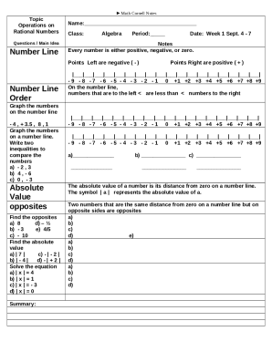 Questions / Main Idea Doc Template | pdfFiller