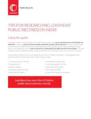 Fillable Online Public Records - LexisNexis Fax Email Print - pdfFiller