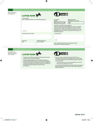 Lloyds Bank Direct Debit Mandate Form - Fill Online, Printable ...
