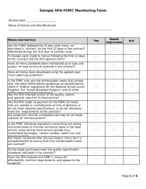Sample SFA-FSMC Monitoring - Wisconsin Department - dpi wi Doc Template ...