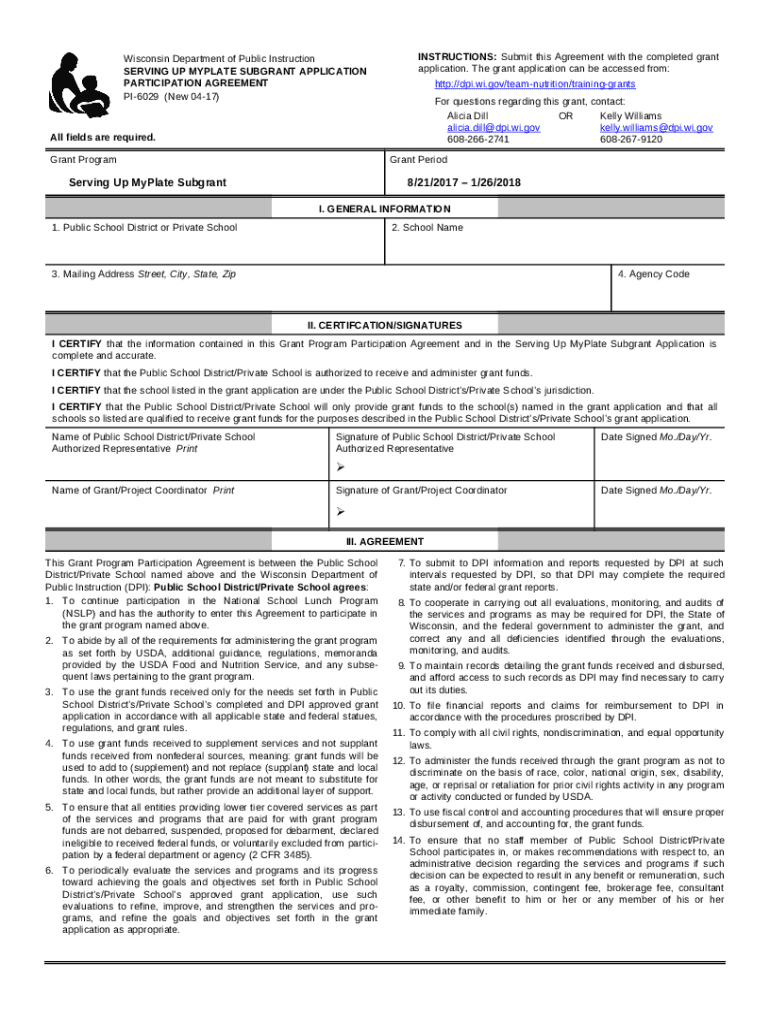 Wisconsin Department of Public Instruction SERVING UP ... - dpi wi Doc ...