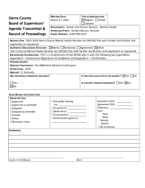 Fillable Online DEPARTMENT: Health and Human Services - Mental Health ...