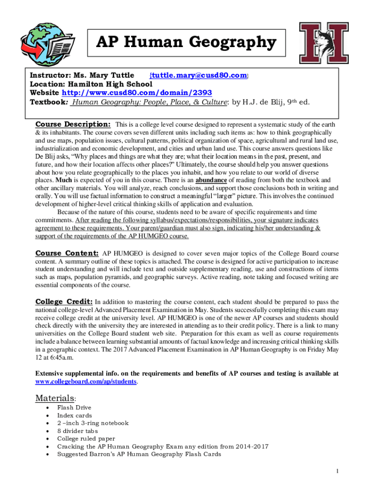 Fillable Online Kain, Holly / Overview - Chandler Unified School ...