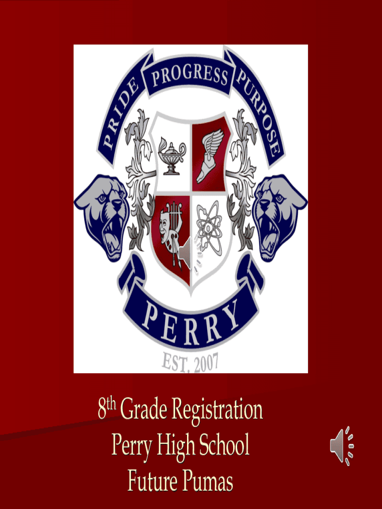 Fillable Online 8th grade registration - Perry HIgh School, Gilbert AZ ...