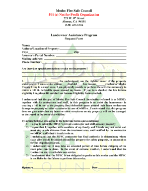 Fillable Online Modoc Fire Safe Council Fax Email Print - pdfFiller