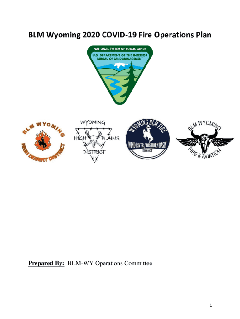 Fillable Online gacc nifc Wildland Fire Response Plan - National ...