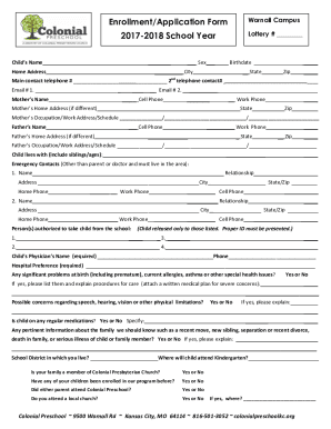 Fillable Online Application Form Wornall Campus Fax Email Print - pdfFiller