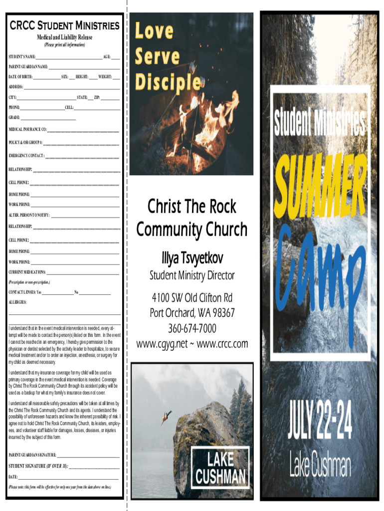 Fillable Online Annual CREW Medical Release & Permission Form Fax Email ...