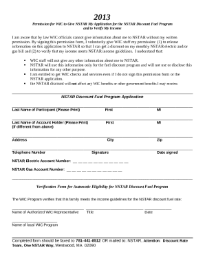 Permission for WIC to Give NSTAR My Application for the ... Doc ...