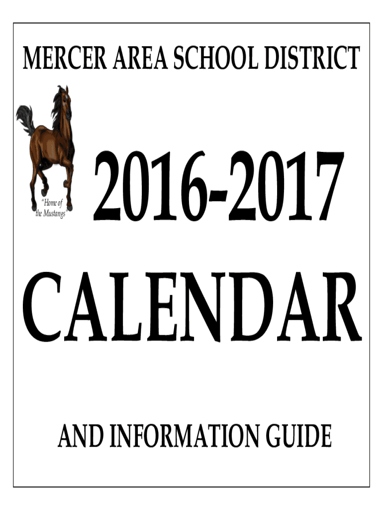 Fillable Online mercer area school district and information guide ...