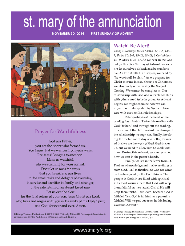 Fillable Online Lat Sunday before Advent Year A - Intercessions ...