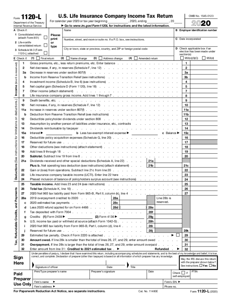 IRS 1120 L 2020 Fill Out Tax Template Online US Legal Forms IRS 1120 L 2020 Fill Out Tax Template Online US Legal Forms