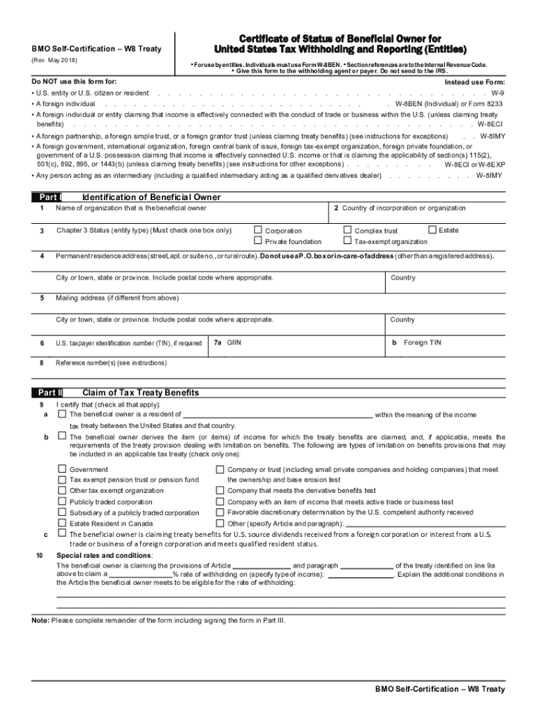 Fillable Online Certificate of Status of Beneficial Owner for United ...