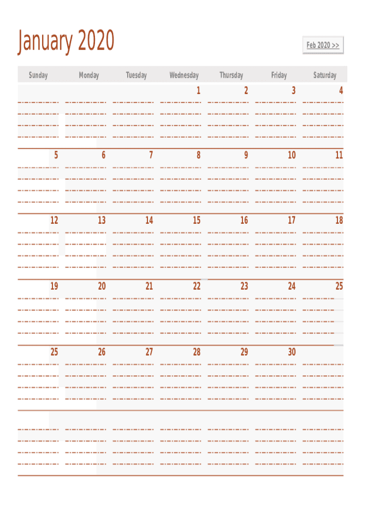 Notebook Calendar s Form - Fill Online, Printable, Fillable, Blank ...