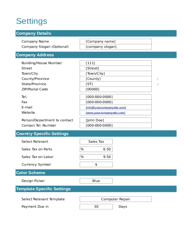 Dual Type Repair Invoice Form - Fill Online, Printable, Fillable, Blank ...