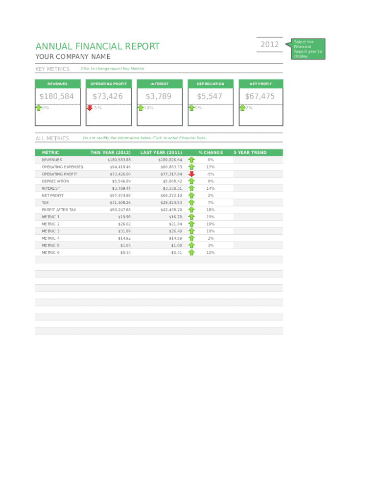 Annual Financial Report Form - Fill Online, Printable, Fillable, Blank ...