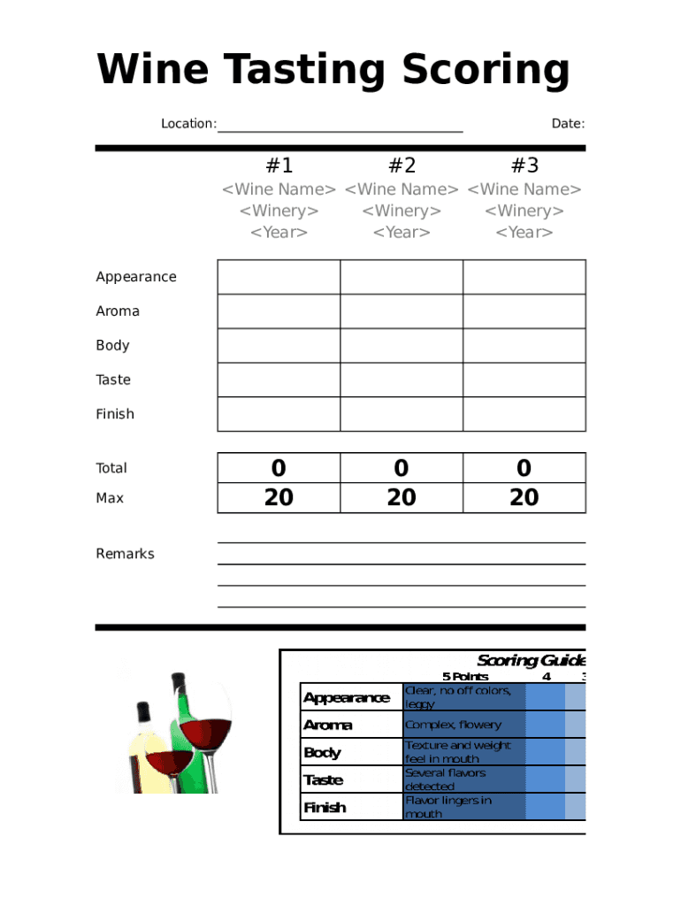 Scoring Sheet Template Form - Fill Online, Printable, Fillable, Blank ...