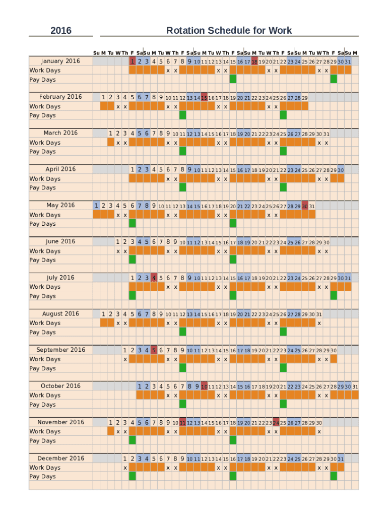 Printable Vegas Rotation Schedule Printable World Holiday