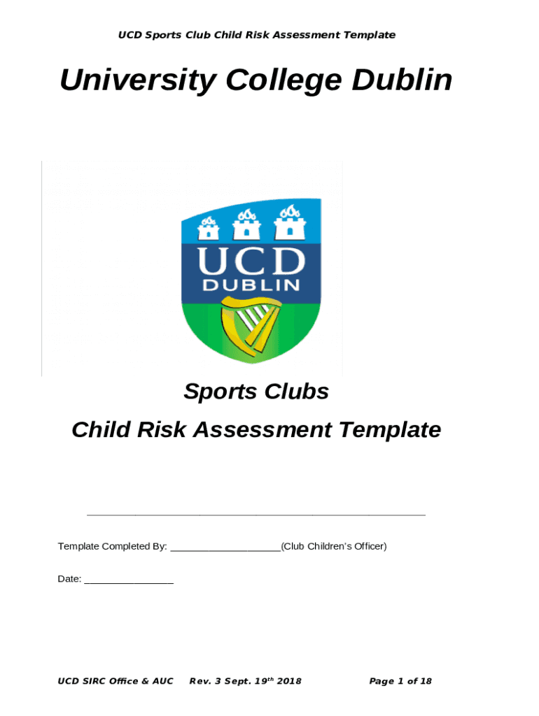 ucd risk assessment - ucda1 - University College Dublin Doc Template ...