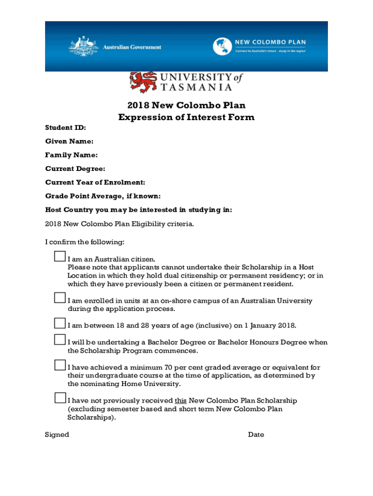 Fillable Online Expression of Interest / Enrolment Form Fax Email Print - pdfFiller