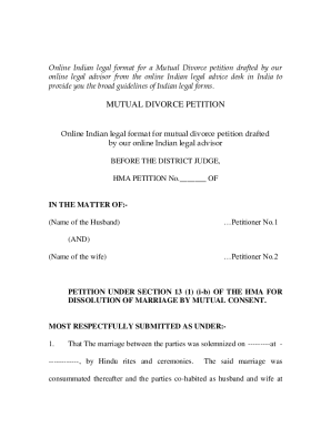 Divorce Papers In India | pdfFiller