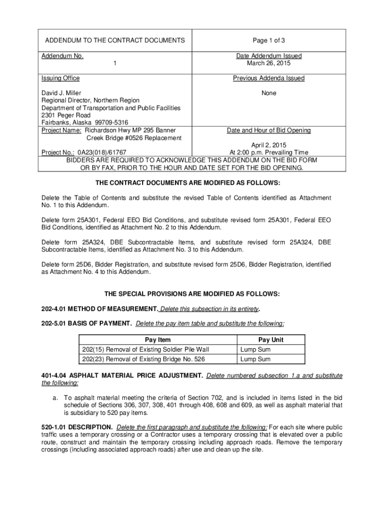 Fillable Online 25 Printable contract amendment vs addendum Forms and ...