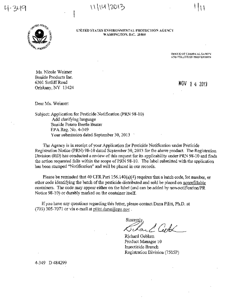 Fillable Online US EPA, Pesticide Product Label, THIONEX 50W ...