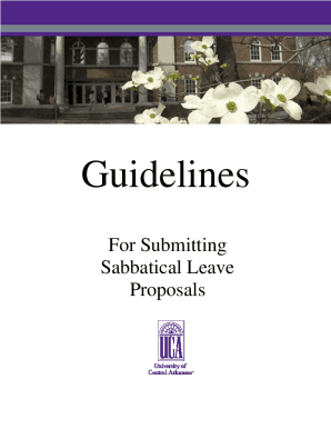 Fillable Online Sabbatical Leave Guidelines (Leave of Absence with Pay ...