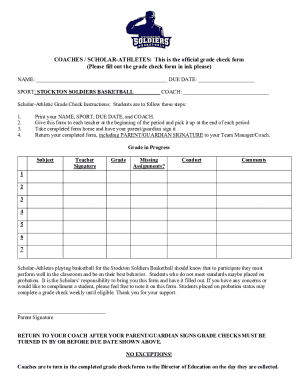 Fillable Online This is the official grade check form - Ngin Fax Email ...