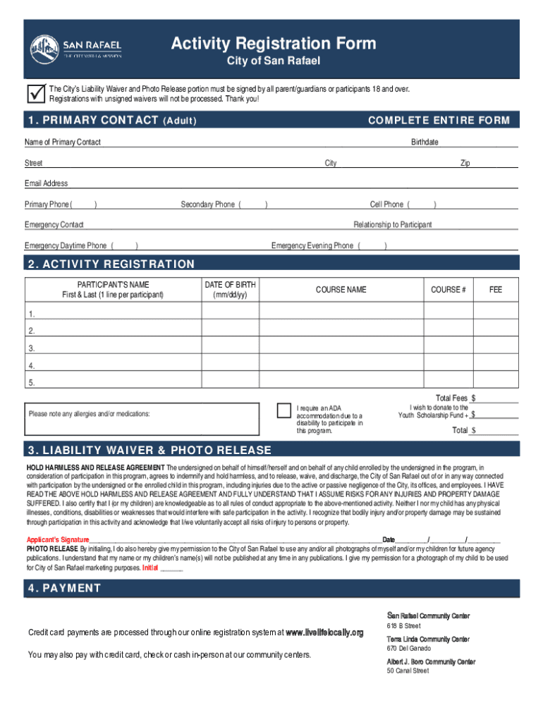 Fillable Online Registrations with unsigned waivers will not be ...