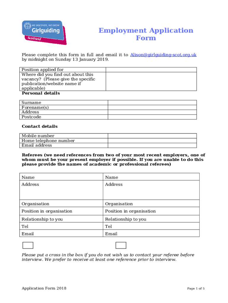 8+ Employment Application Examples & Samples in PDF Doc Template ...