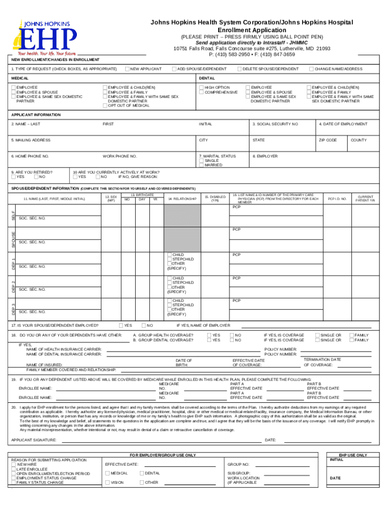 HOW TO ENROLL IN EHP EHP INSTRUCTIONS FOR NEW APPLICANTS Doc Template ...