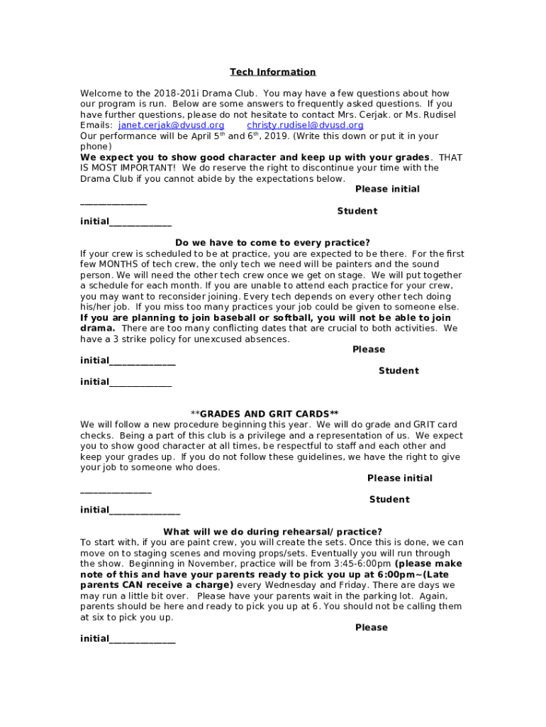 5 Steps to Start a Drama Program at Your School ... Doc Template ...