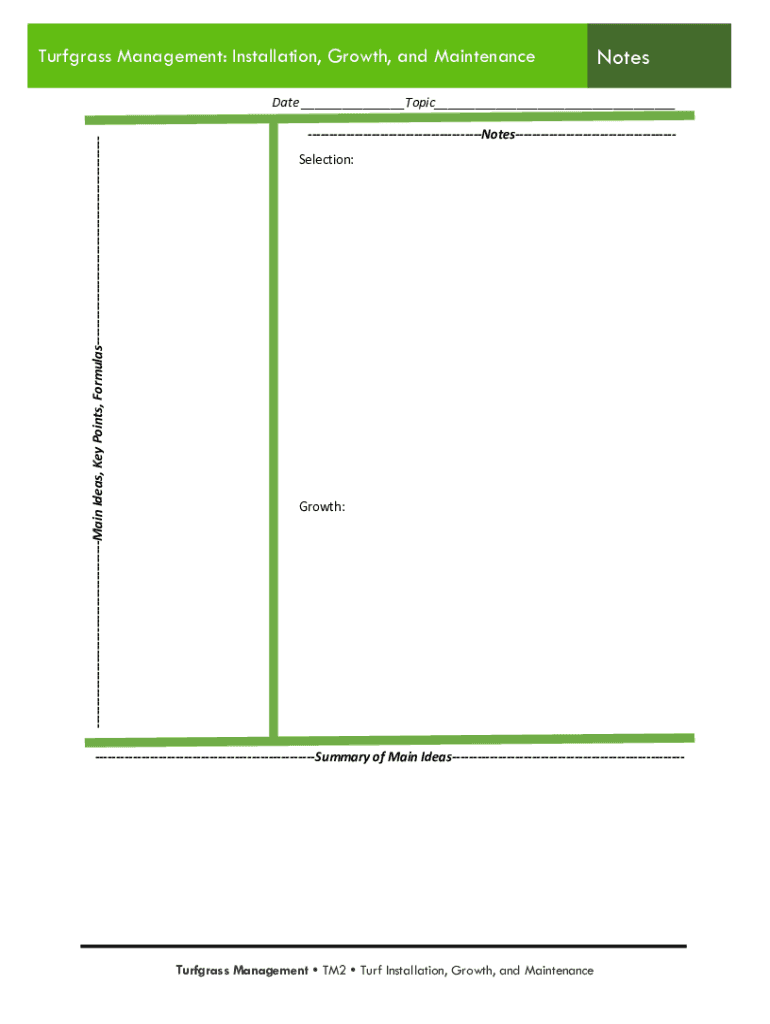 Fillable Online Turfgrass Management - Missouri FFA Fax Email Print - pdfFiller