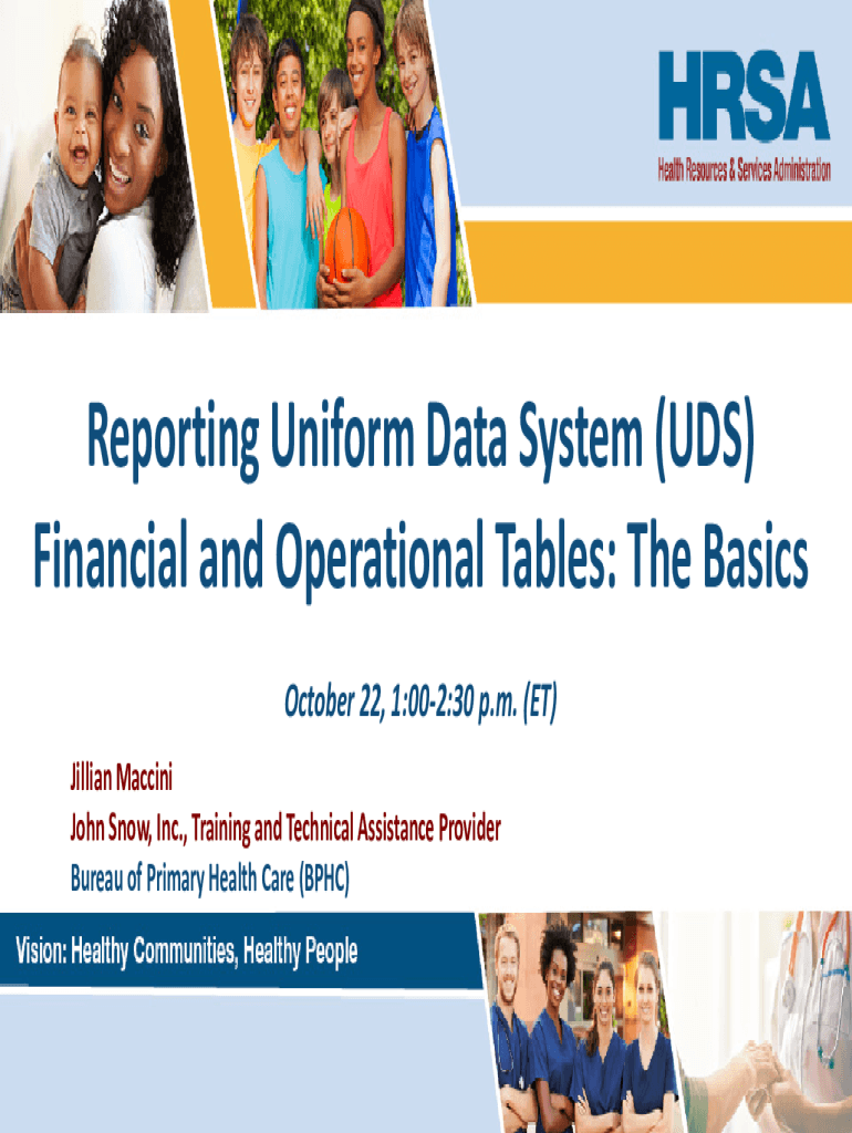 Fillable Online help hrsa Reporting Uniform Data System (UDS) Financial ...