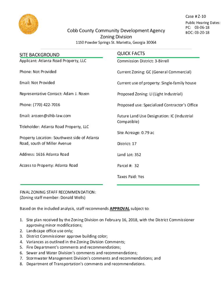 Fillable Online zoning comdev cobbcountyga Fillable Online northreadingma The name and logo are ...