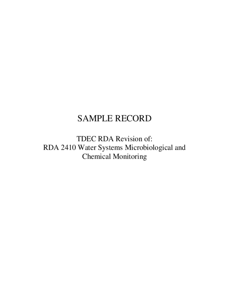 Fillable Online SAMPLE RECORD - rda.tnsosfiles.com Fax Email Print ...