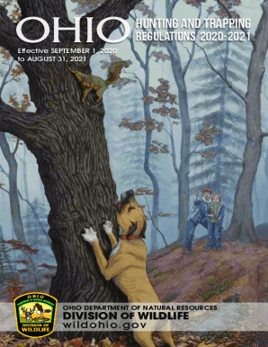 Fillable Online 2020-2021 Ohio Hunting and Trapping Regulation ...